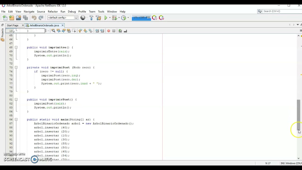 Árbol binario ordenado