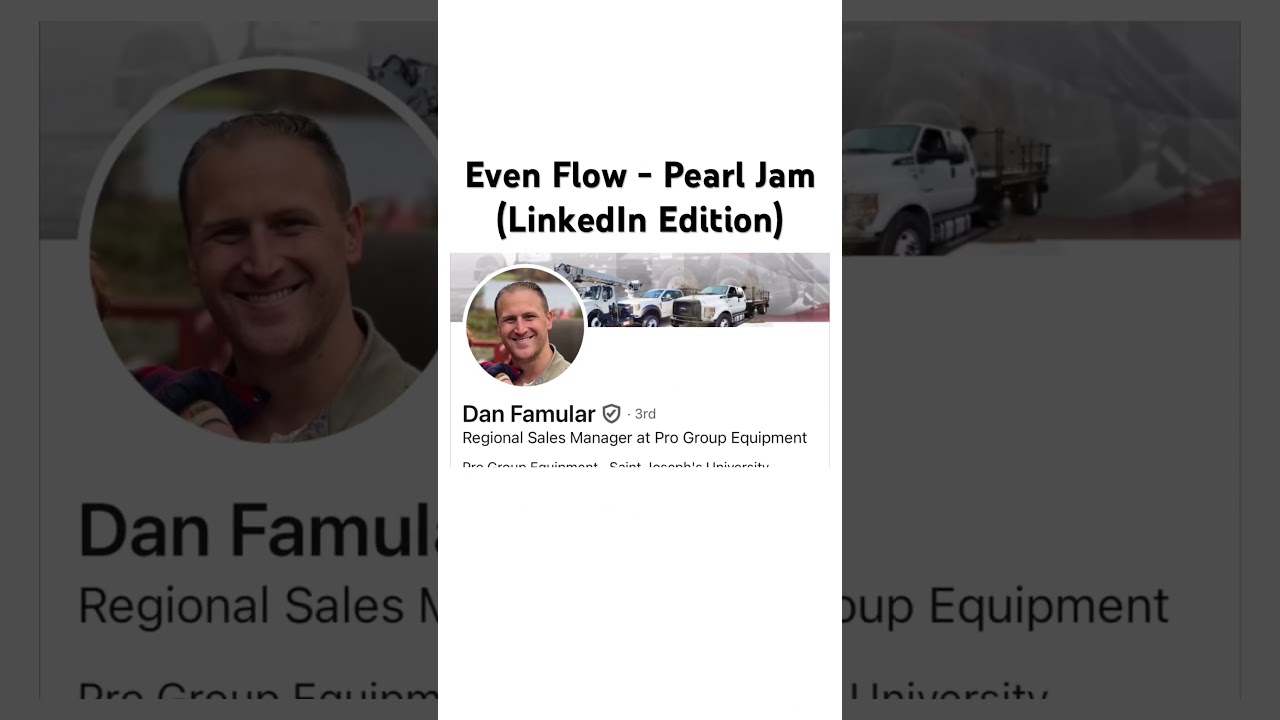 Linkedin Lyrics (Even Flow - Pearl Jam)