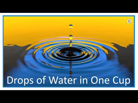 How Many Drops of Water Are in One Cup?