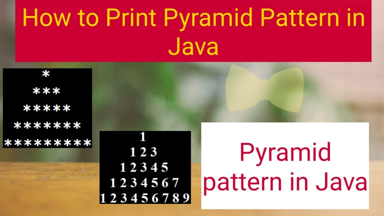 How to Print Pyramid Pattern in Java | Pyramid Pattern | Pattern Program in Java | Java | 2020-2021