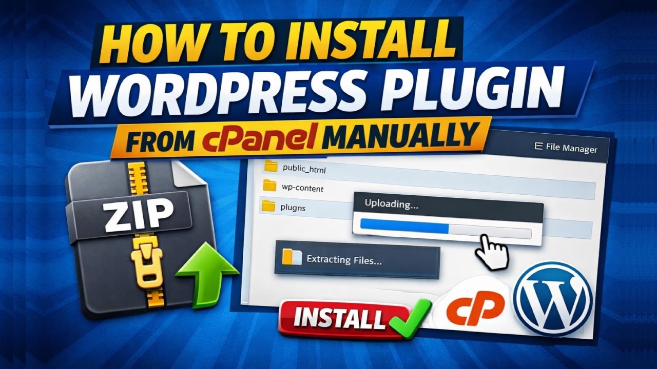 How to install wordpress plugin from cpanel manually   step by step guide 2026