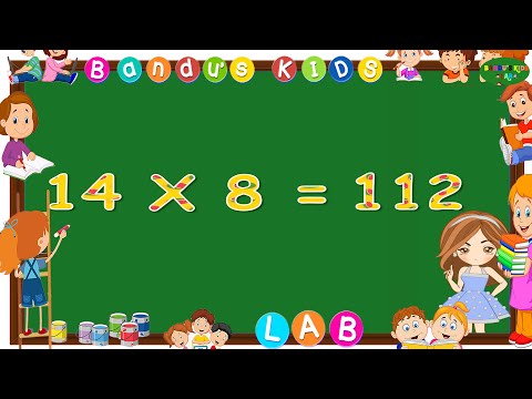 Learn Multiplication Table Of Fourteen - 14 x 1 = 14 | 14 Times Tables with Bandu's Kids LAB