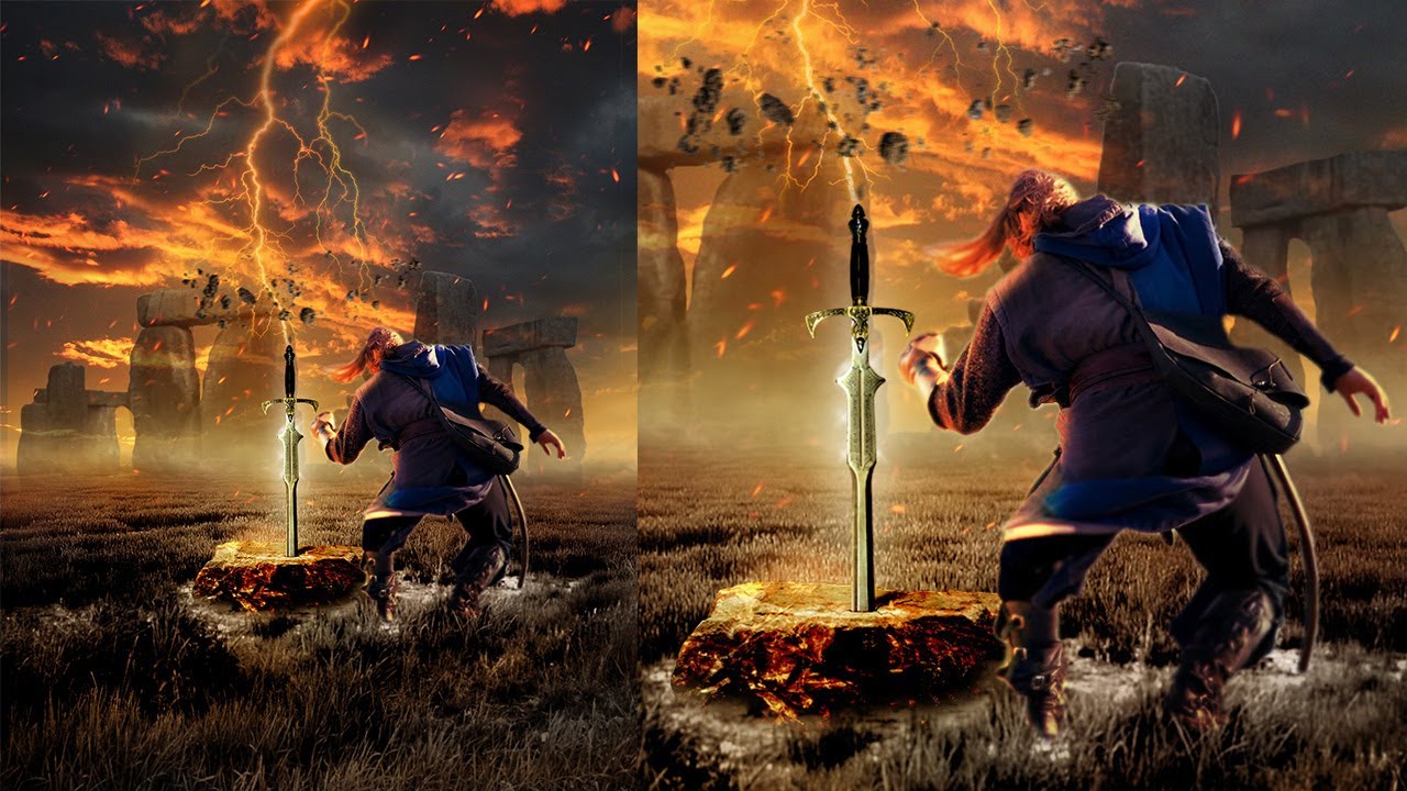 Excalibur Sword photoshop manipulation