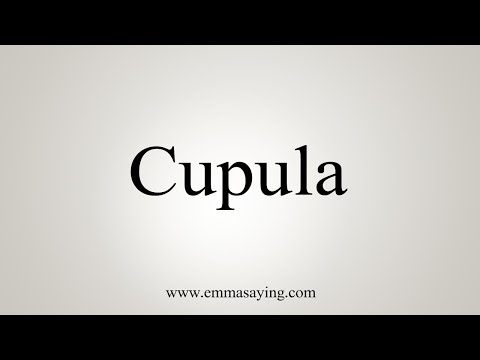 How To Say Cupula