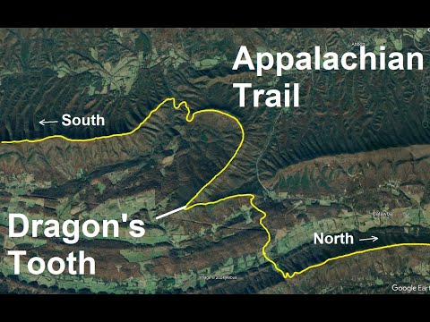Why does this Appalachian Trail mountain look like a gigantic number 2?