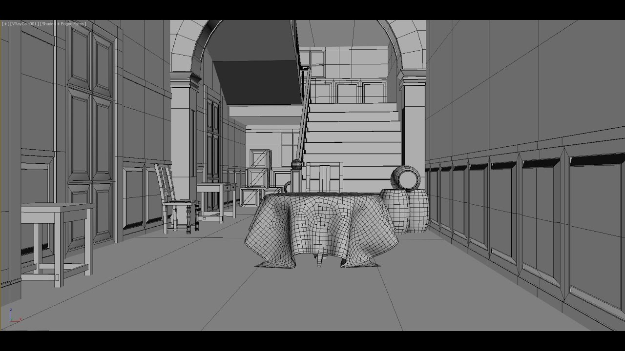 Interior modeling techniques 3ds max tutorial part - 2