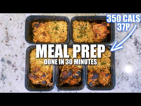 ONE PAN CHICKEN & RICE MEAL PREP | The EASIEST Way To Diet!