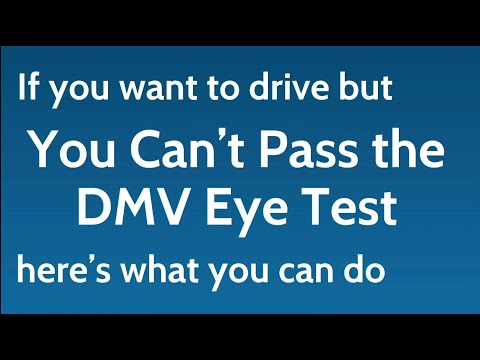 If you want to drive but You Can t Pass DMV Eye Test here's what you can do.