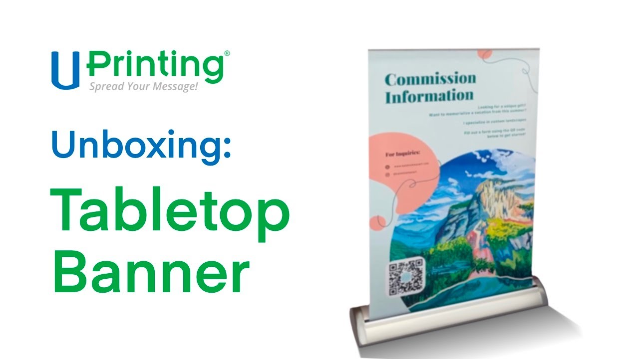 Unboxing Tabletop Banner (ASMR) | UPrinting