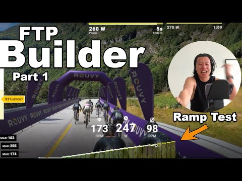 FTP Test on Rouvy Ramp Test Lite | Project: FTP Builder (Part 1 ...