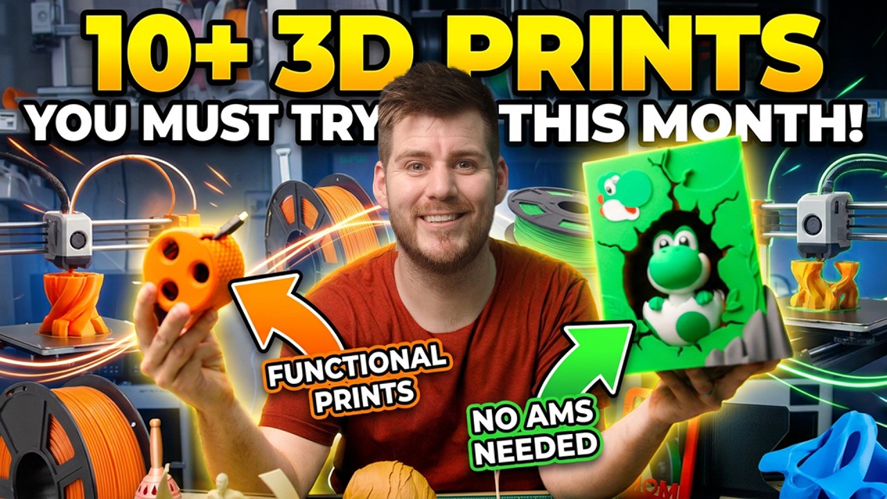 BEST FUNCTIONAL & NO AMS NEEDED 3D Prints You MUST TRY This Month! + BEST Mother's Day GIFTS!