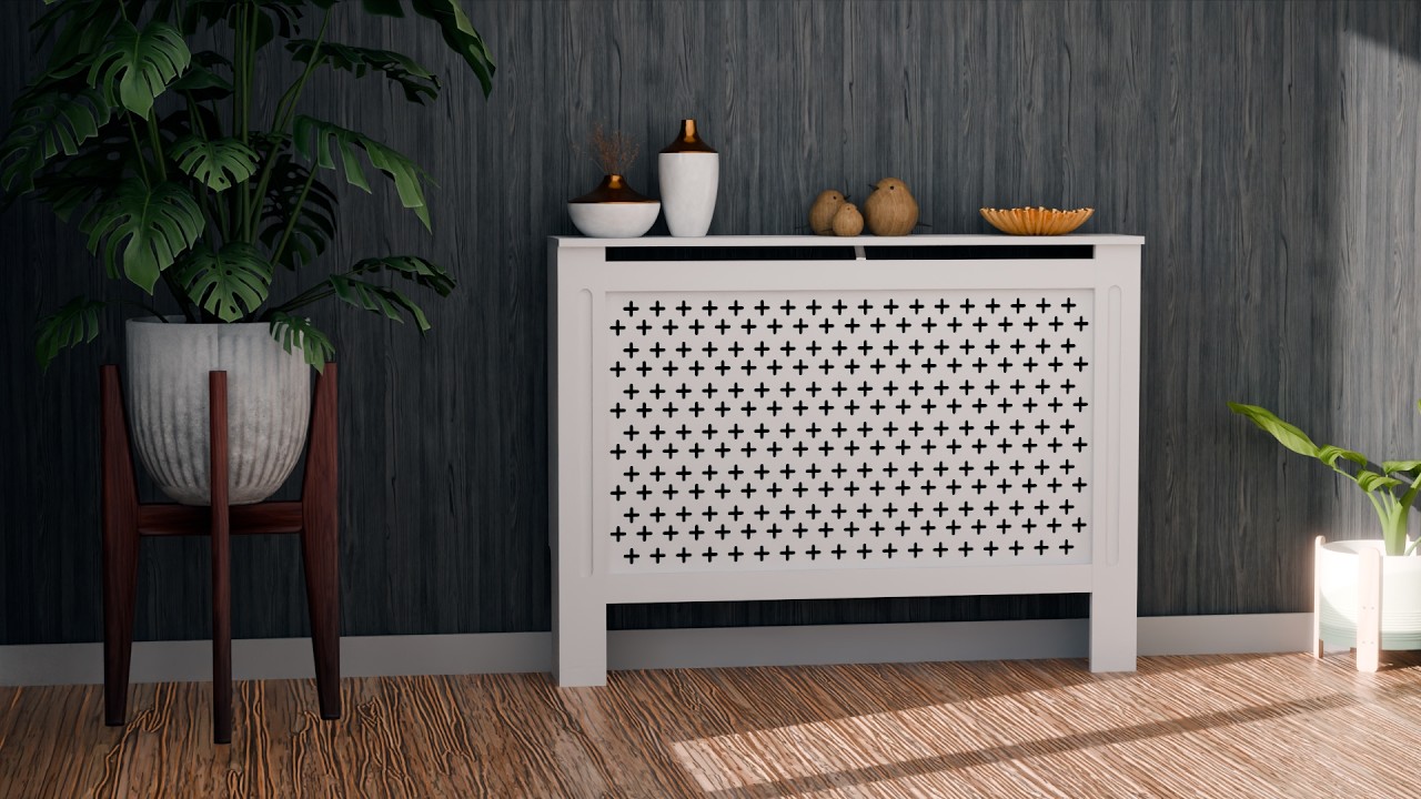 Perforated Radiator Cover Modern Archviz Furniture
