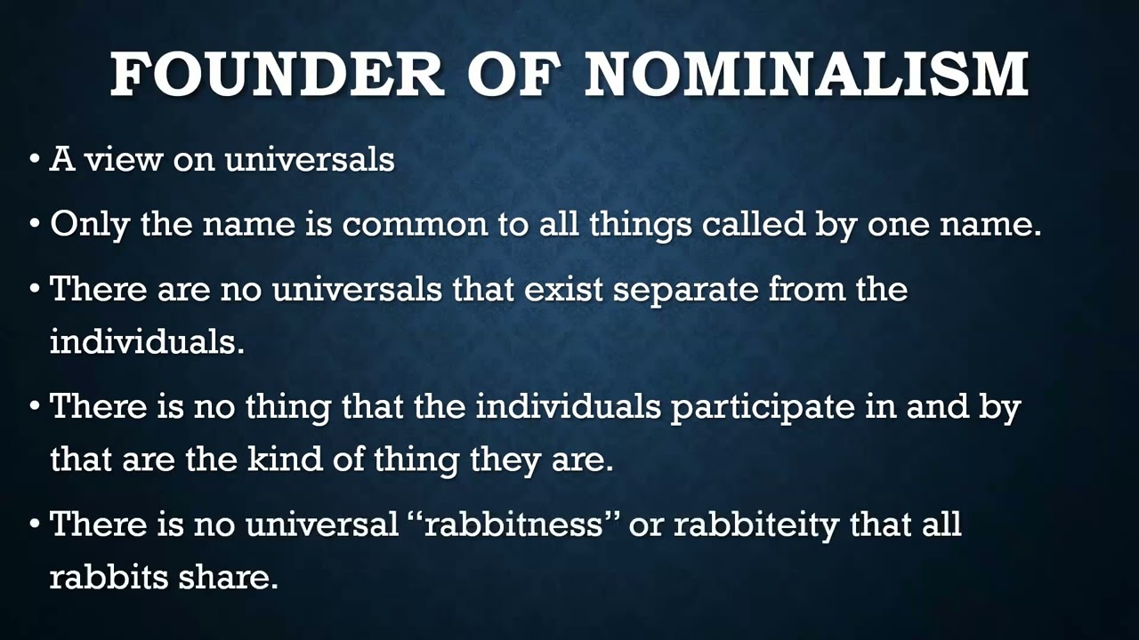 William of Ockham Part 1: Ockham's Razor and Nominalism