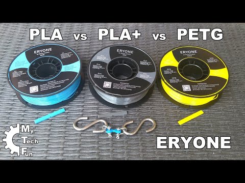PLA vs PLA+ vs PETG: Testing Eryone filaments from mechanical strength aspect