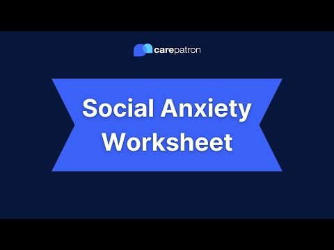 Social Anxiety Worksheet