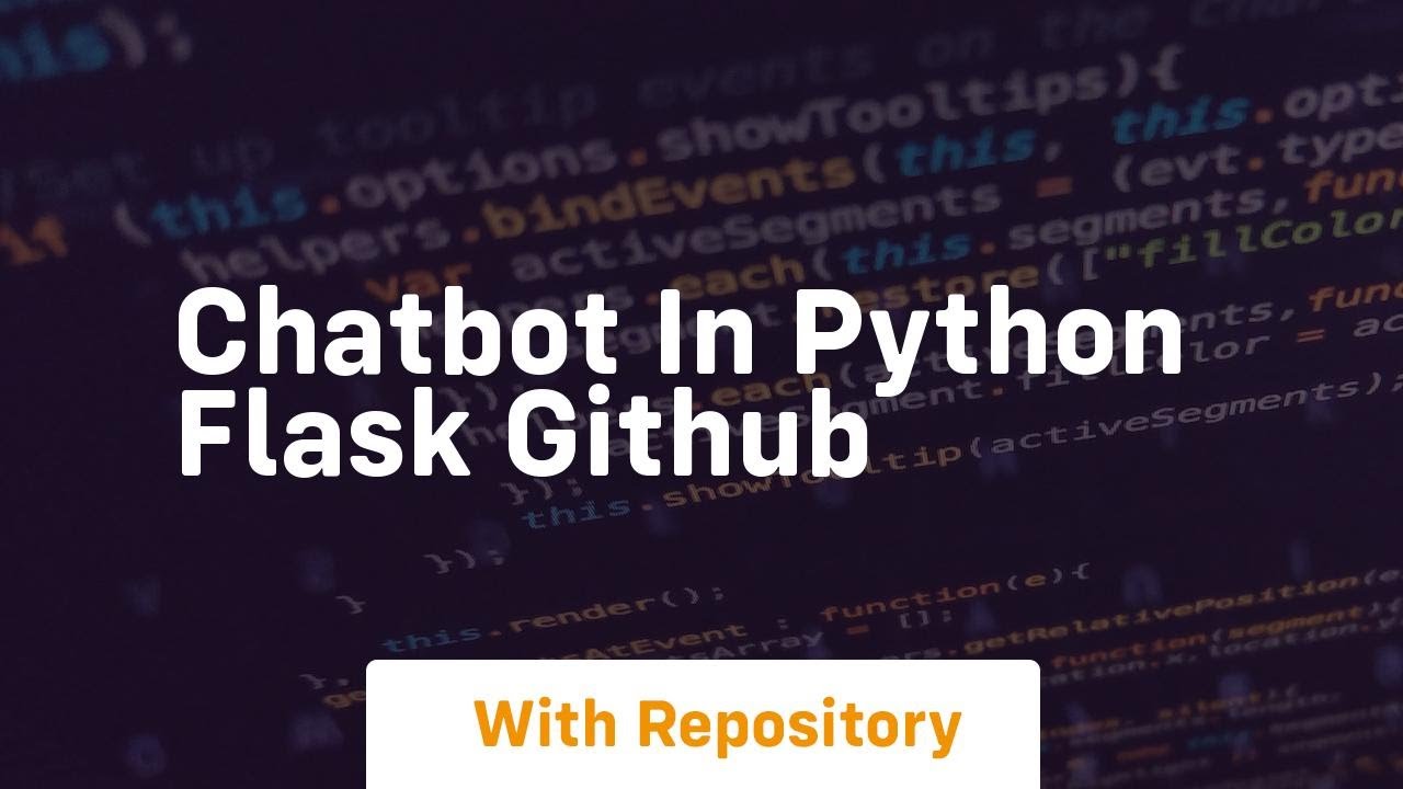 chatbot in python flask github