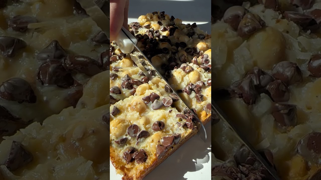 Magic bars AKA the easiest bars you could possibly make