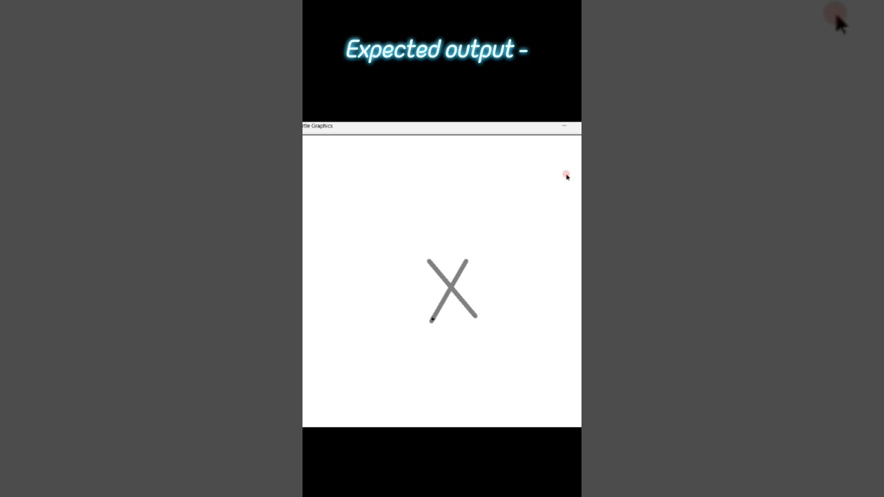 How to Draw Alphabet X using Python Turtle Module
