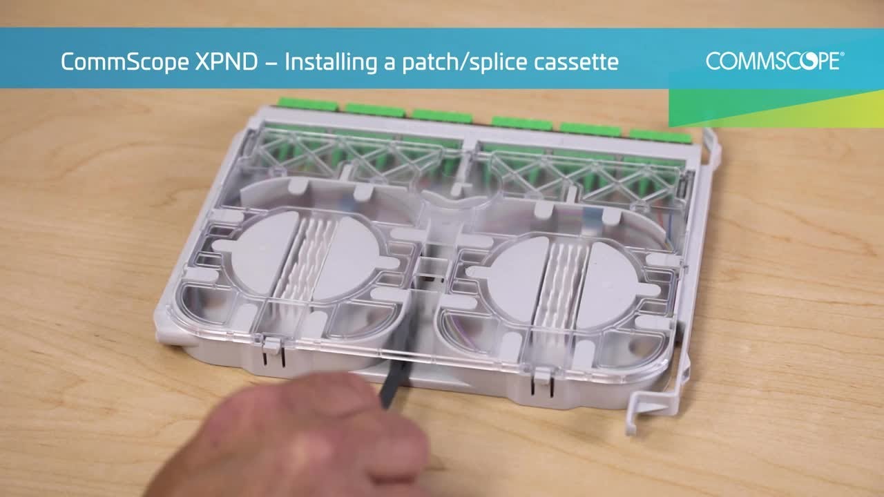 CommScope XPND™ - Install Patch-Splice Cassette