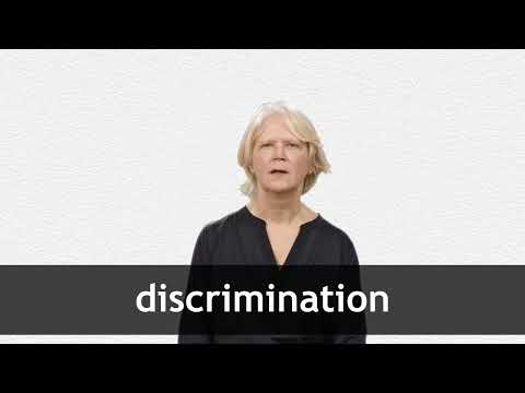 DISCRIMINATION definition and meaning | Collins English Dictionary