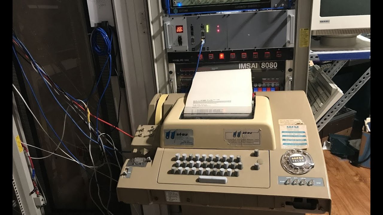 Running iTelex using a Teletype M32 ASR (quick test)