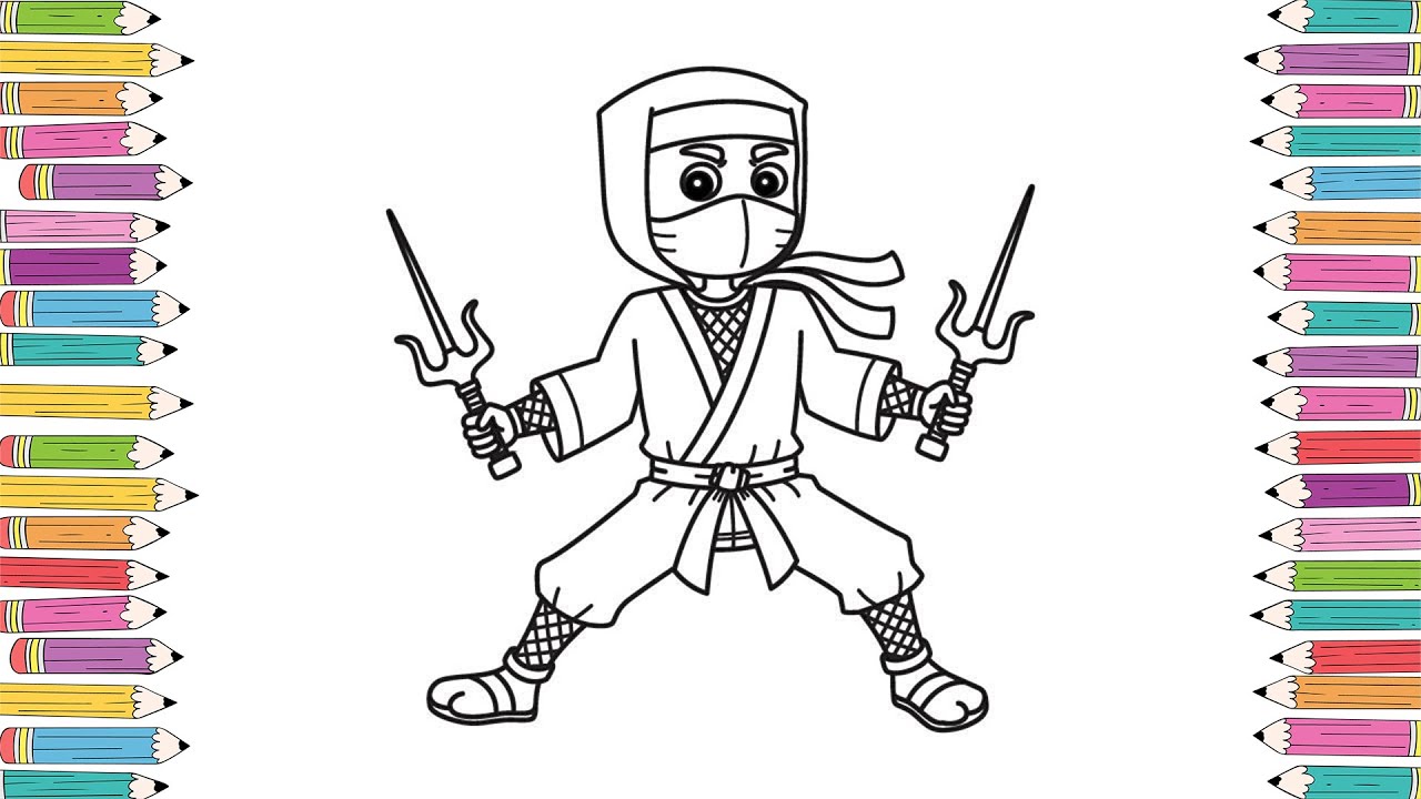 Ninja Coloring Pages Fun & Educational Coloring Videos for Kids