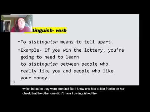 Distinguish defined