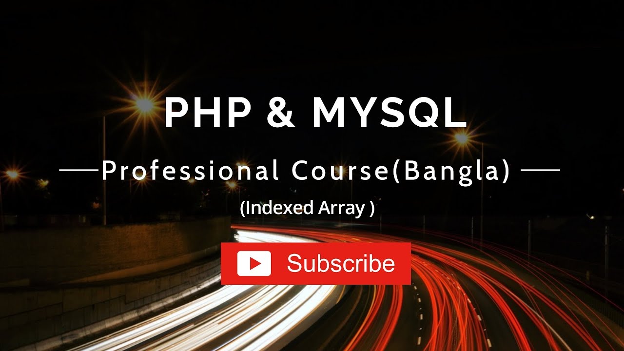 Php Programming (Indexed array) Bangla Tutorial