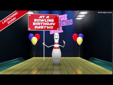 LAUNCHING SOON! | Mini-Epic | Personalised Children's Video Invitations | Bowling birthday party