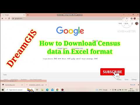 Census Data Download from Survey of India (in excel format)