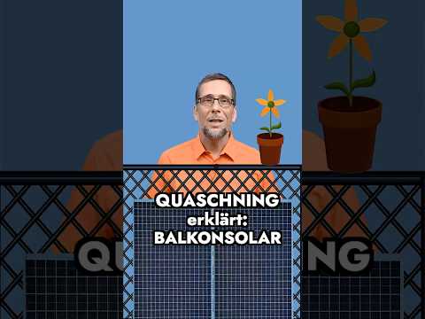 Quaschning erklärt: Balkonsolar #balkon #solaranlage