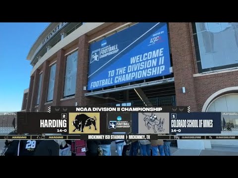 2023 NCAA Div II FB Championship - Harding vs Colorado School of Mines