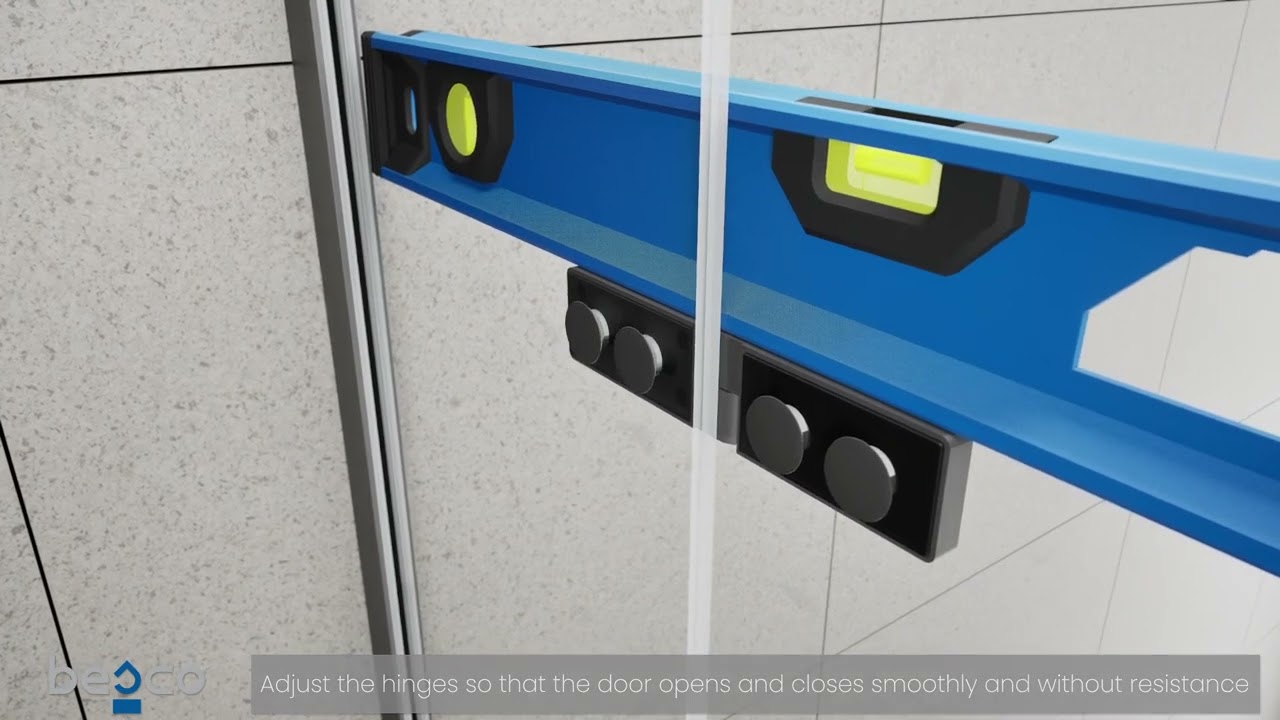 Installation manual for frameless shower enclosure