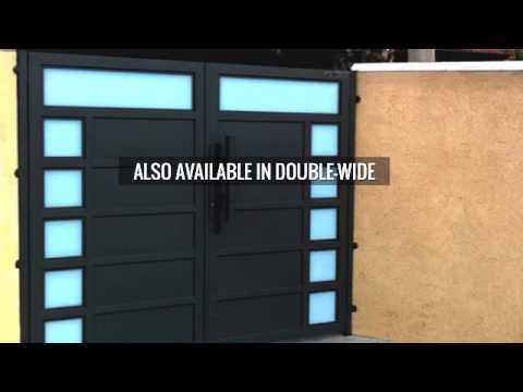 "The Gallahad" Aluminum Entry Gate | Mulholland Security Los Angeles 1.800.562.5770