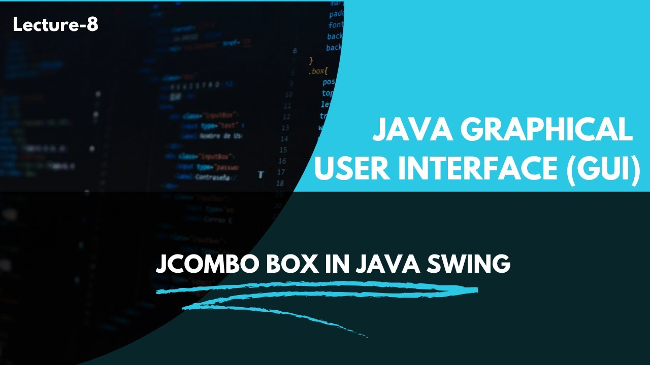 Java combobox  Lecture 8