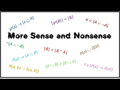 More Sense and Nonsense