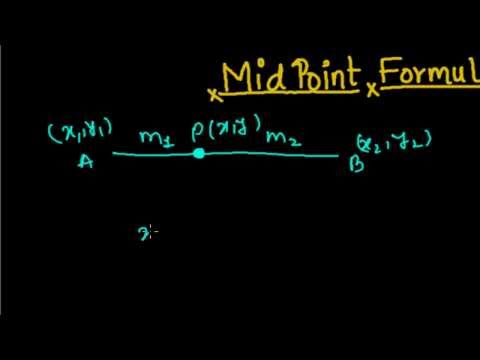 Mid-Point Formula Coordinate - Coordinate Geometry Video Lecture - Class 9