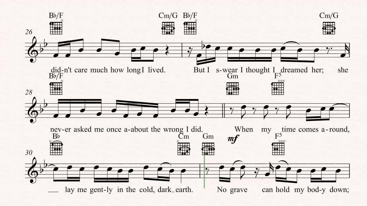 Guitar  - Work Song - Hozier -  Sheet Music, Chords, & Vocals