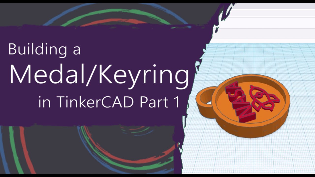 3D modeling a Medal in TinkerCAD Part 1 (NASA Patch). 3D printing