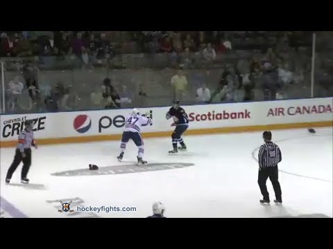 Ty Bilcke vs. Jean Dupuy, September 07, 2013 - Edmonton Oilers vs ...