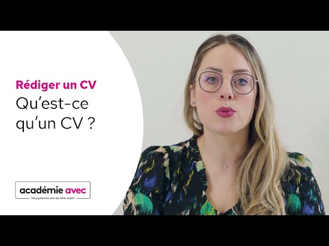 qu'est-ce qu'un CV ? - 1/10