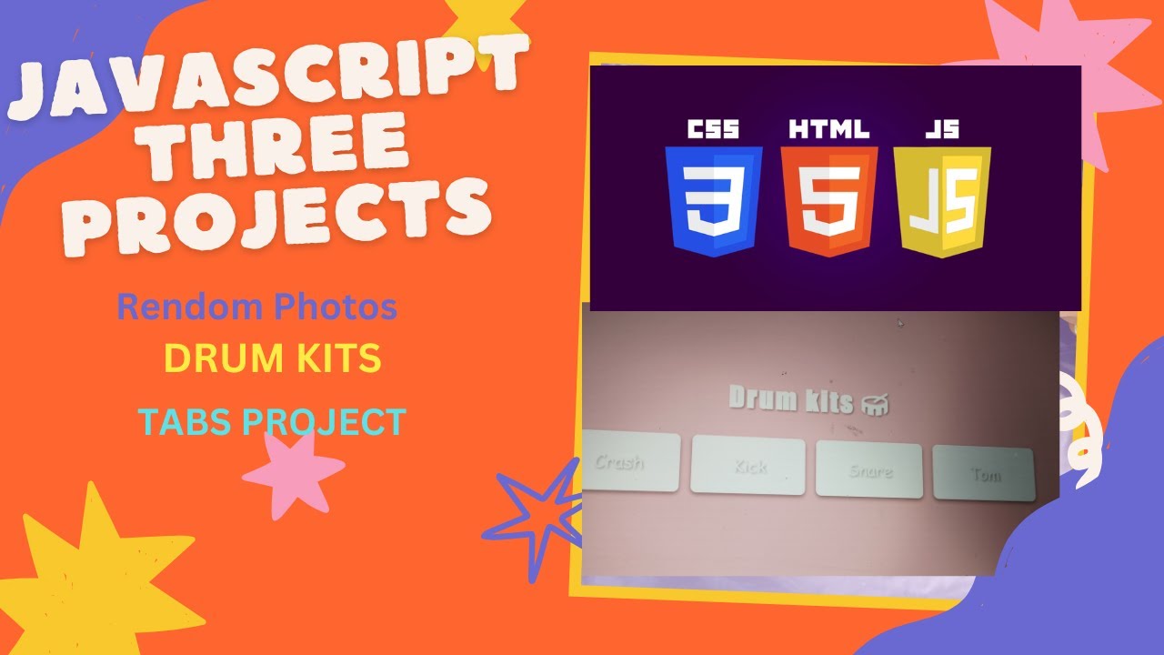 HTML CSS JS projects(Beginner): 3 projects using HTML CSS and Javascript