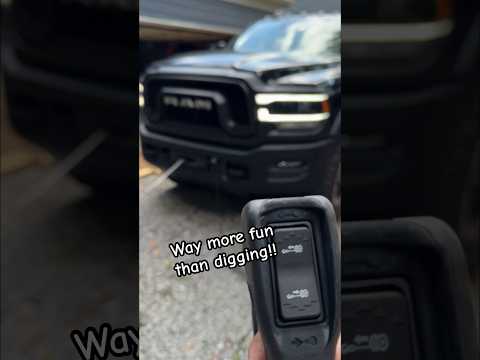 Winching Trees #howto #diy #winch #winching #treeremoval #RAM #powerwagon #rampowerwagon #ram2500
