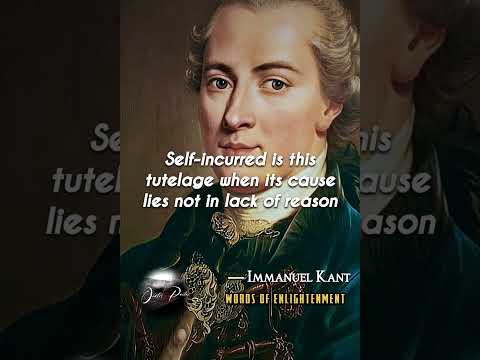 What is the Motto of Enlightenment? Immanuel Kant Philosophy | WORDS OF ENLIGHTENMENT #shorts