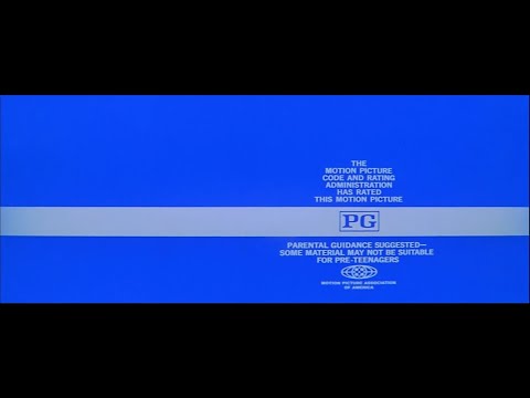 MPAA Rating Card (PG, 1975)