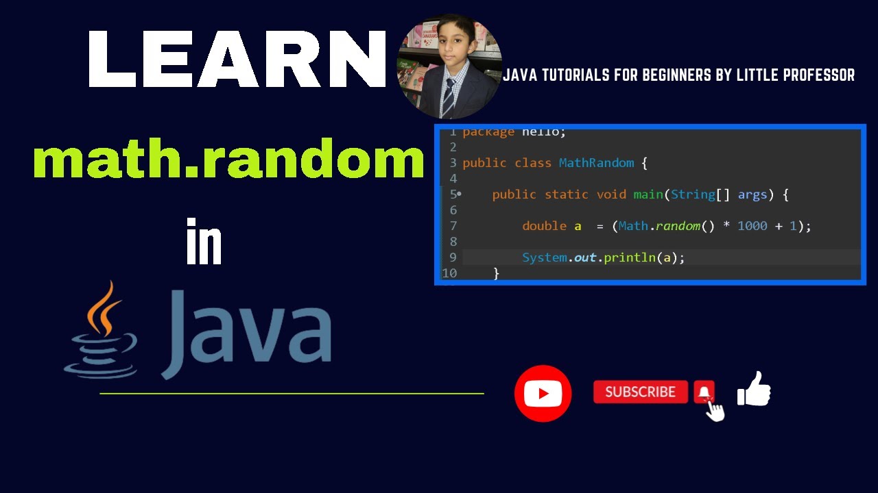 Learn Java math.random - A Little Professor Tutorial