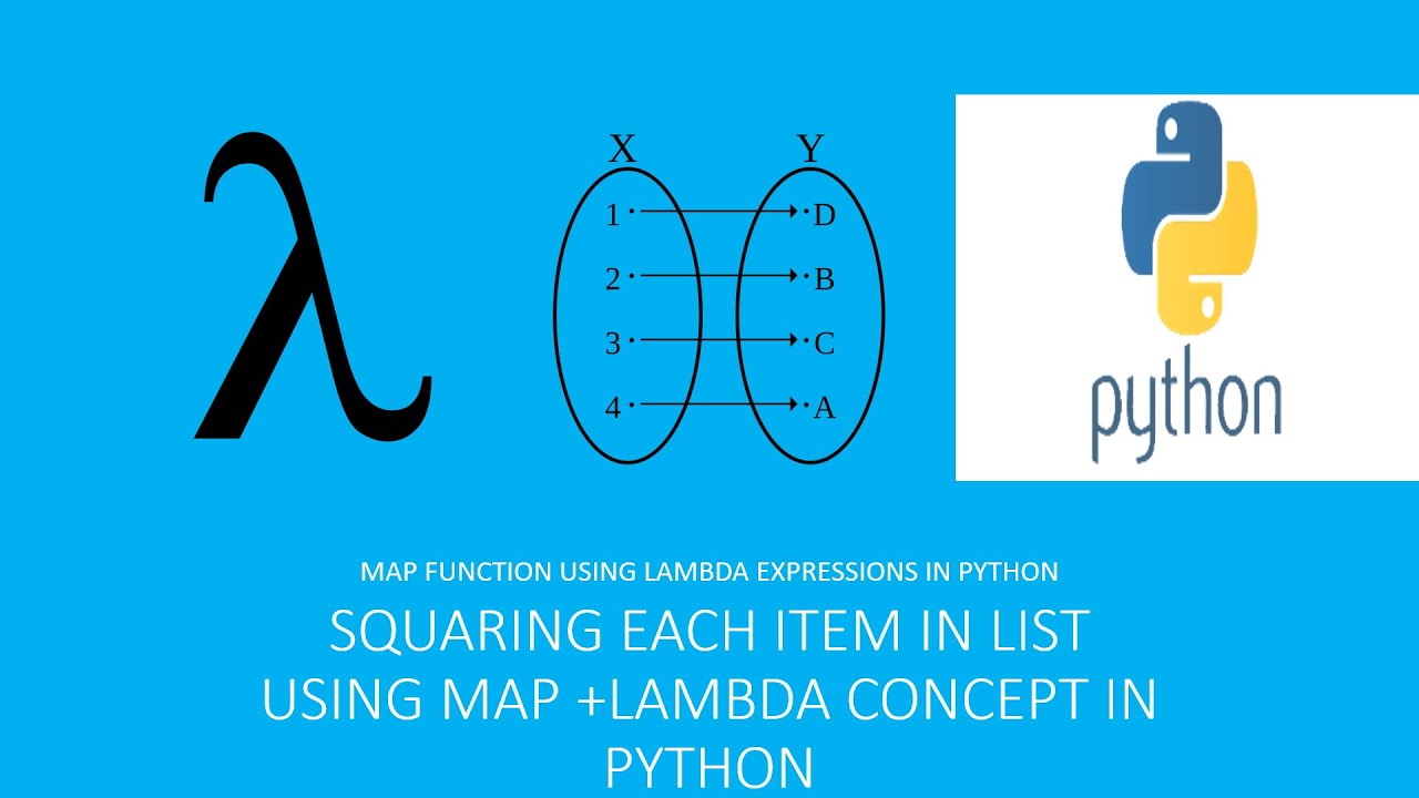 How To Use map Function using lambda Expression and List In Python With a Example