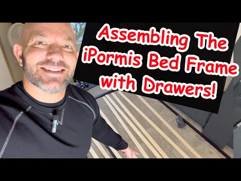 iPormis Bed Frame with Drawers Timelapse Assembly