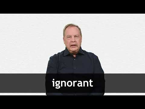 IGNORANT 释义 | 柯林斯英语词典