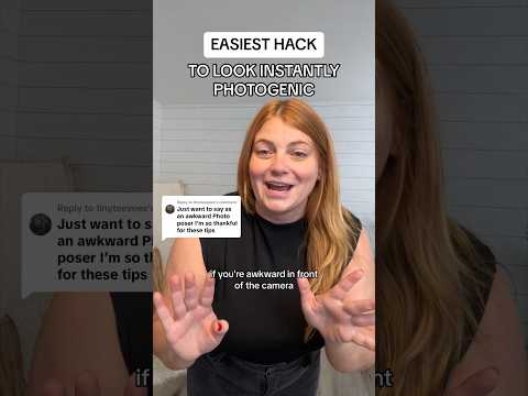 Want to be PHOTOGENIC? ???? Try this hack! #howtopose #pose #photogenic